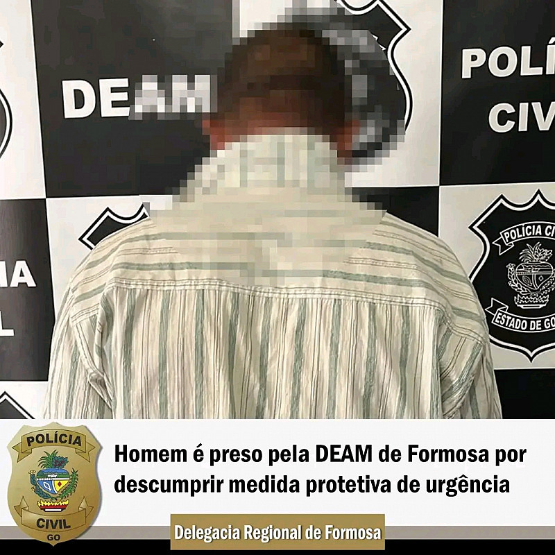 Após descumprir medida protetiva de urgência, homem é preso pela DEAM ...